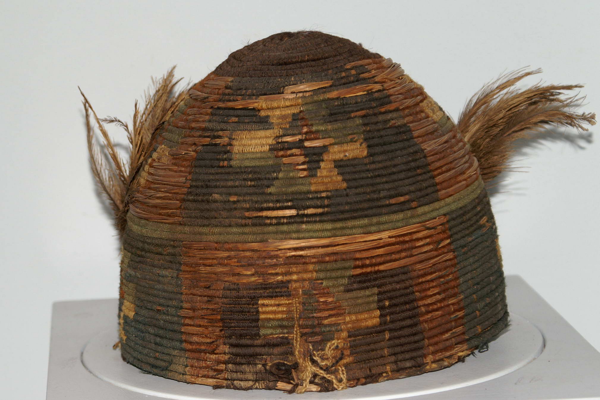 Chile | Inca feather shaman's mask with feather Nose appendages ...