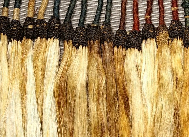 Peru | Colorful Chancay Gauze with Abstract Faces | | David Bernstein ...