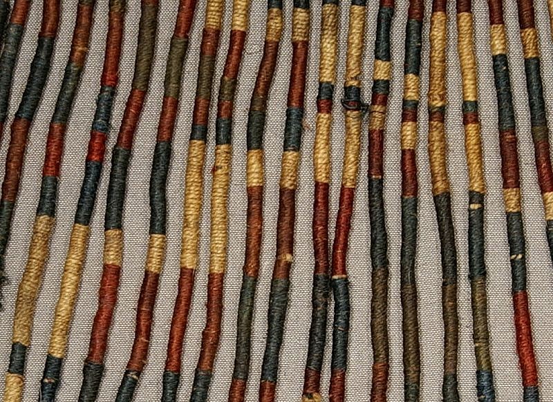 Peru | Colorful Chancay Gauze with Abstract Faces | | David Bernstein ...