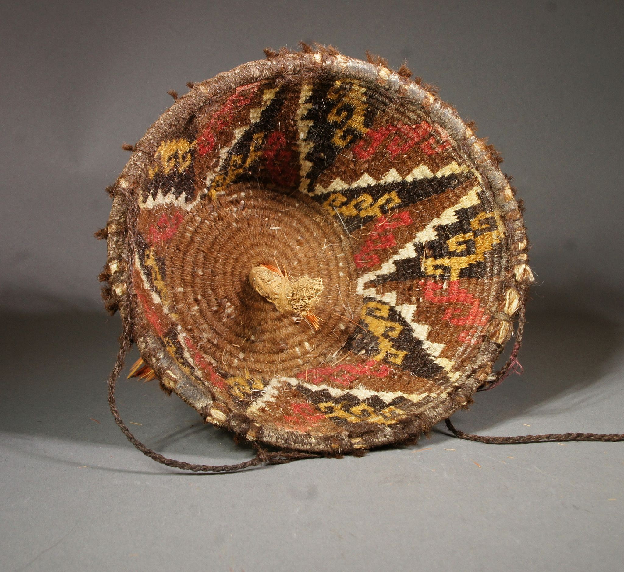 Chile | Inca feather shaman's mask with feather Nose appendages ...