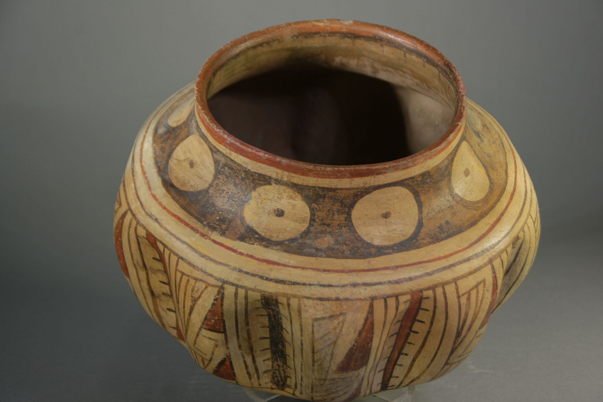 Mexico | Casas Grande Gadrooned Ceramic Vessel with Geometric Designs ...