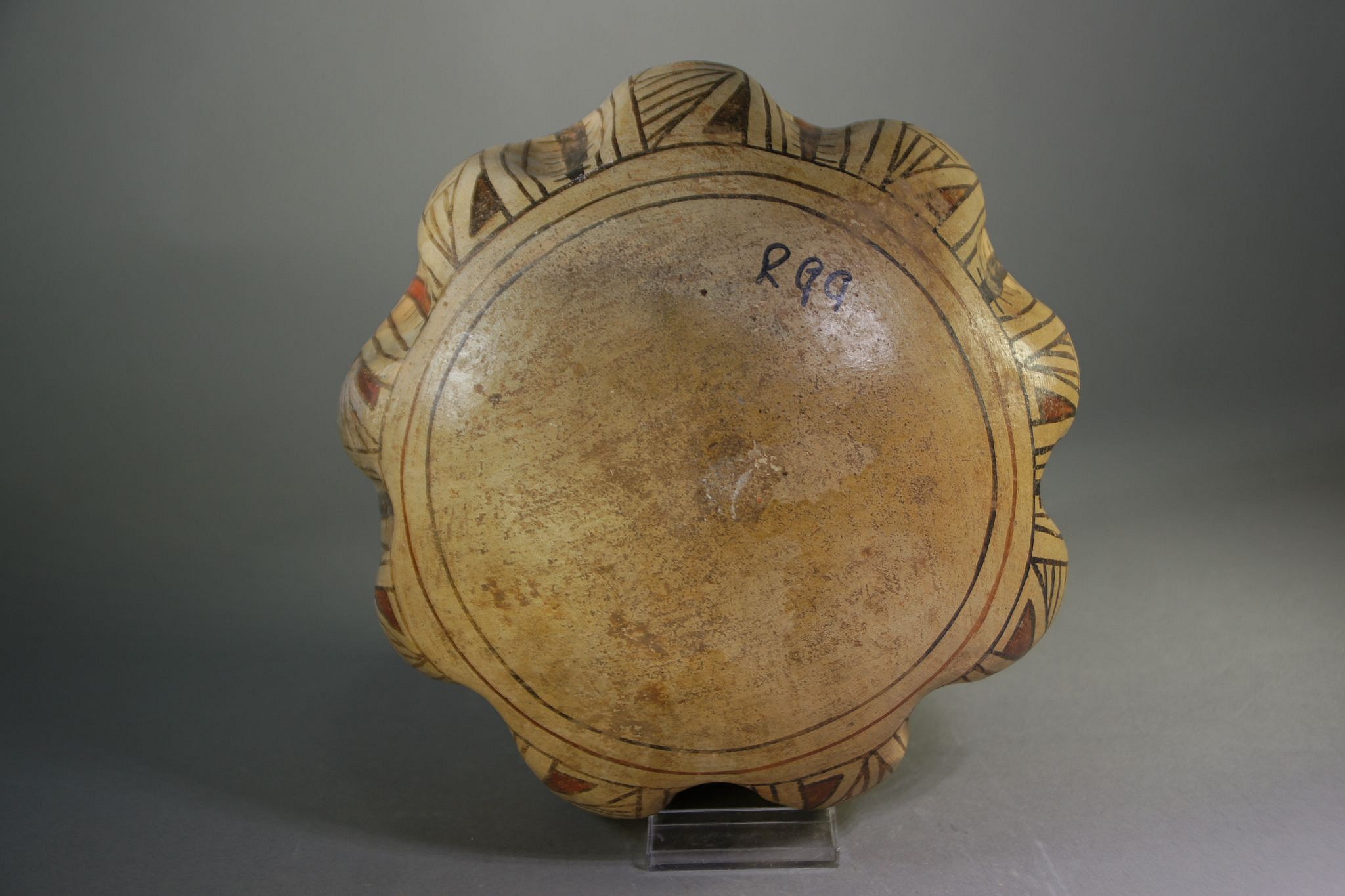 Mexico | Casas Grande Gadrooned Ceramic Vessel with Geometric Designs ...