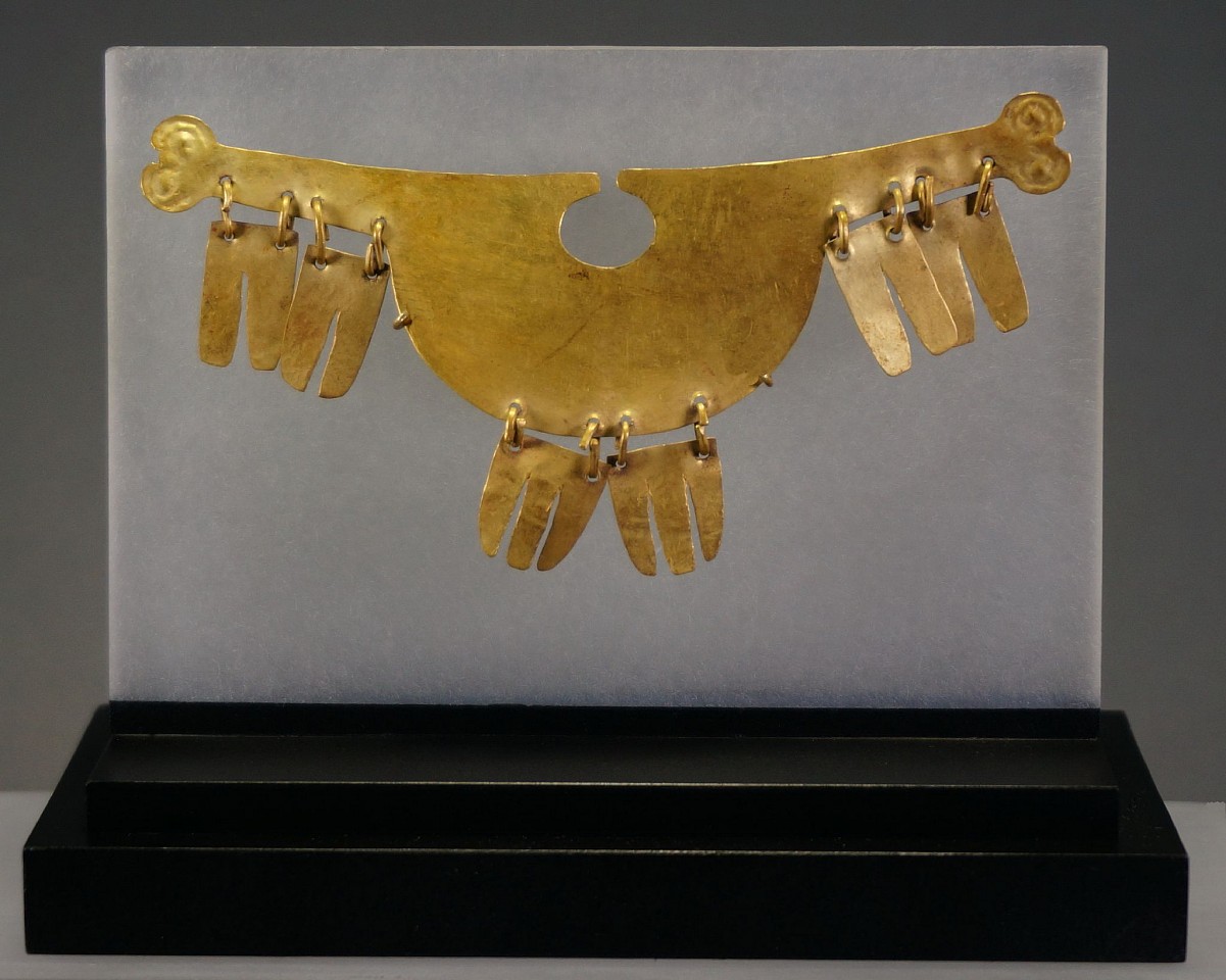 Peru | Moche Gold Pincer with Embossed Large-Eared Bat Face | | David ...