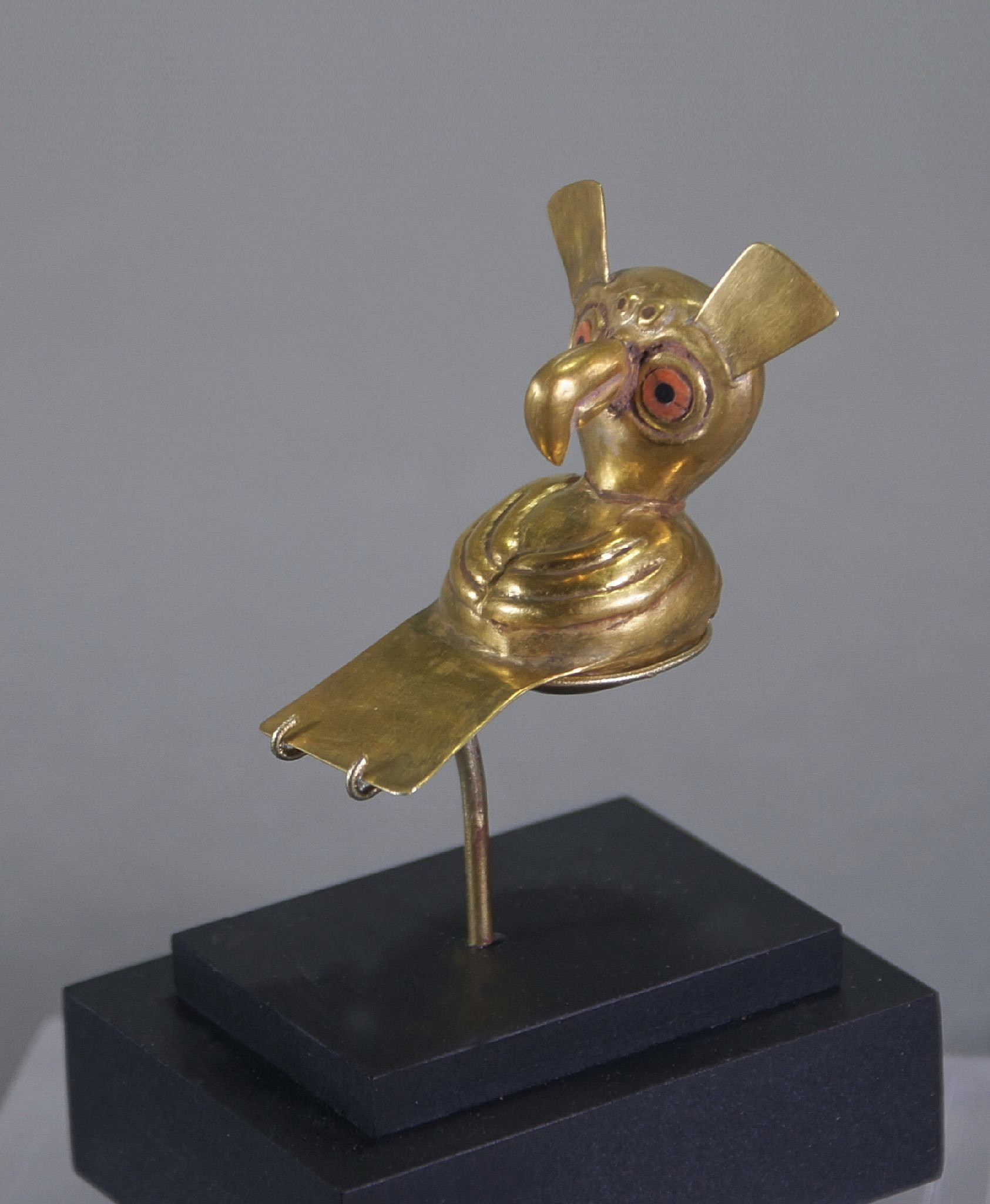 Peru | Moche Gold Pincer with Embossed Large-Eared Bat Face | | David ...