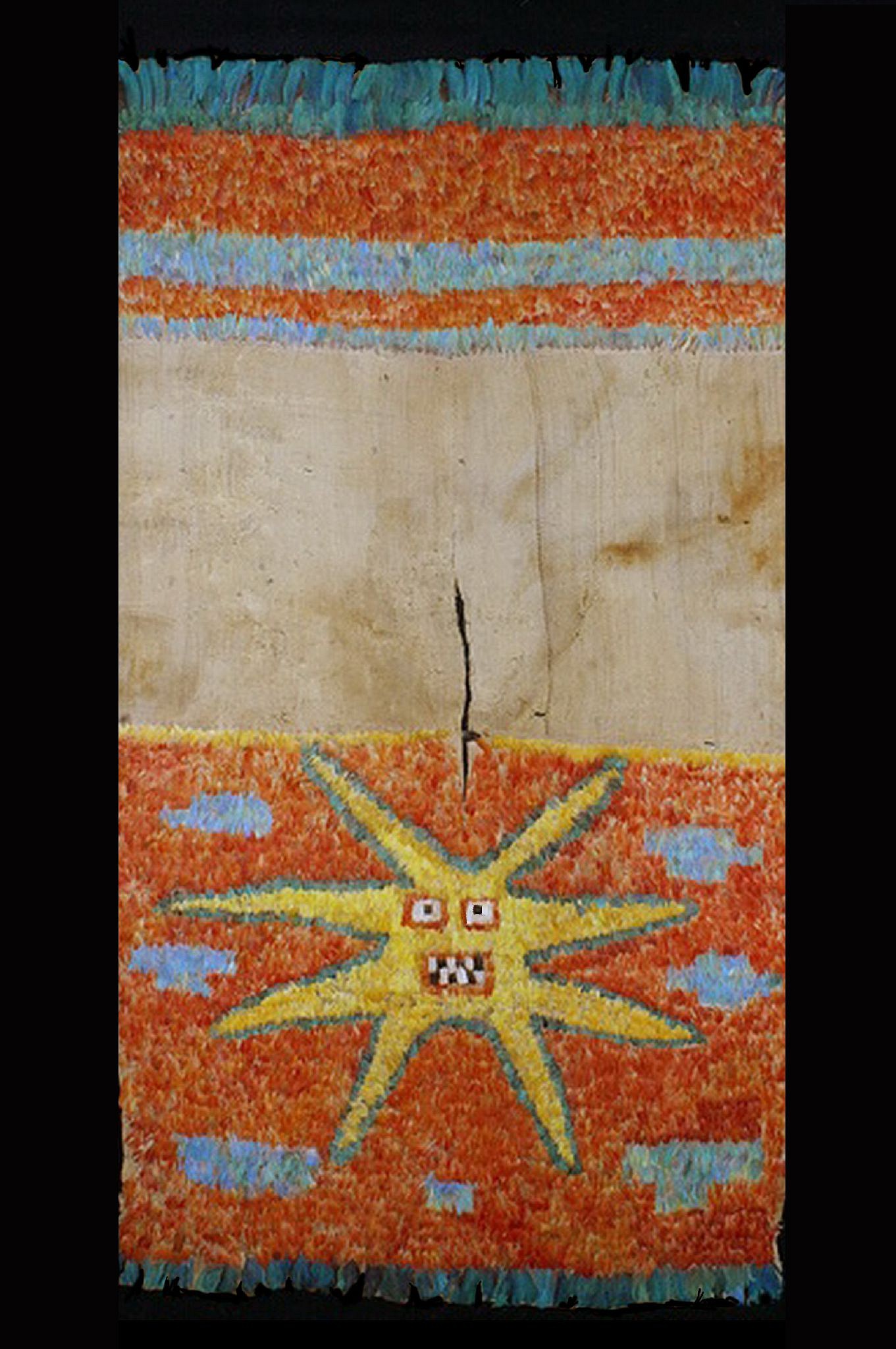 Peru | Colorful Chancay Gauze with Abstract Faces | | David Bernstein ...