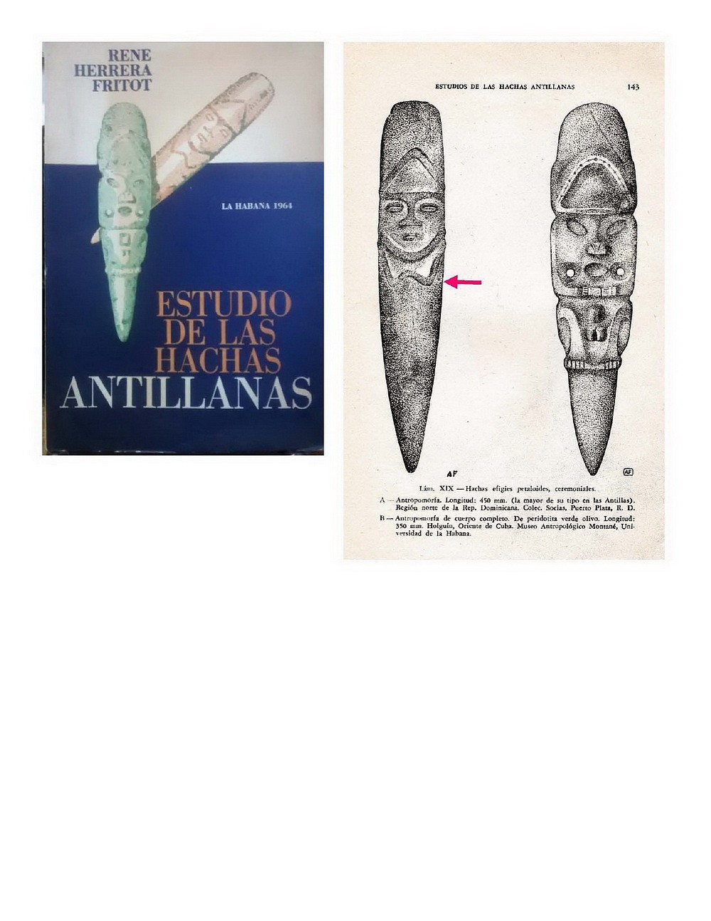 Dominican Republic | Taíno Sandstone Three-pointer carved as Yocahú ...