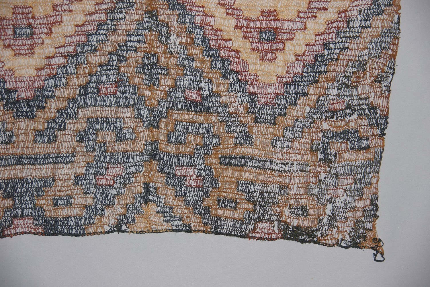 Peru | Colorful Chancay Gauze with Abstract Faces | | David Bernstein ...