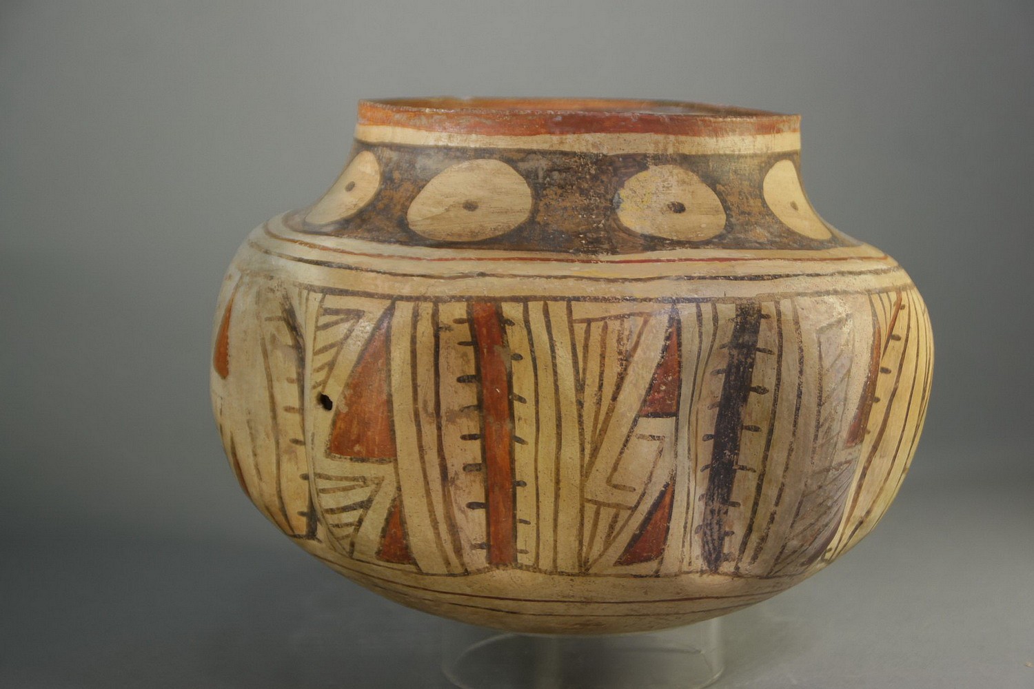 Mexico | Casas Grande Gadrooned Ceramic Vessel with Geometric Designs ...
