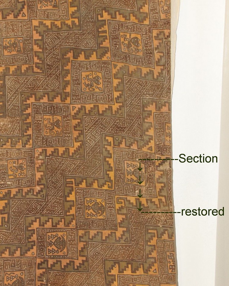 Peru | Colorful Chancay Gauze with Abstract Faces | | David Bernstein ...