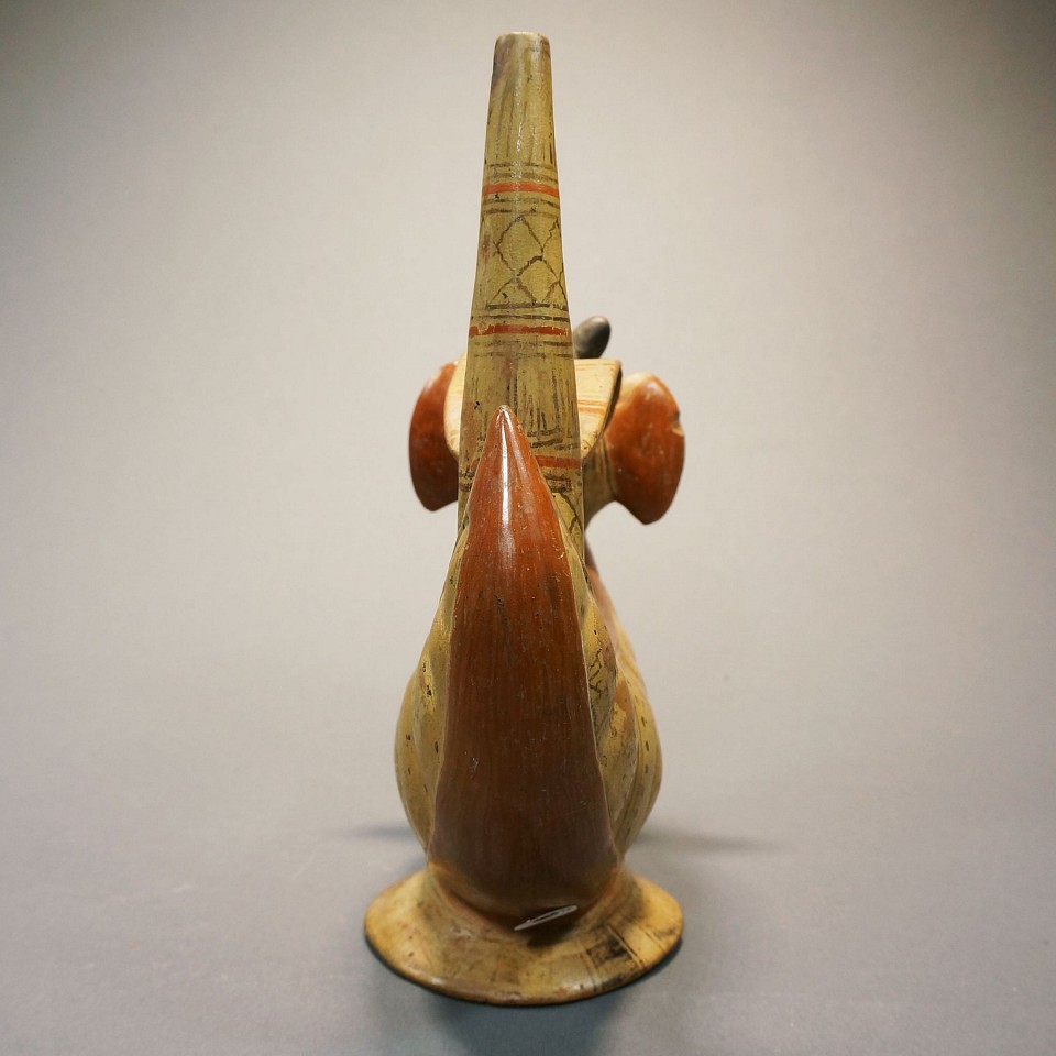 Peru | Nazca Polychrome Effigy Jar with Flute Player | | David ...