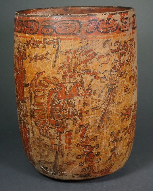 Guatemala | Mayan Tepeu 2 Polychrome Dish with "Fat Cacique" and Victim ...
