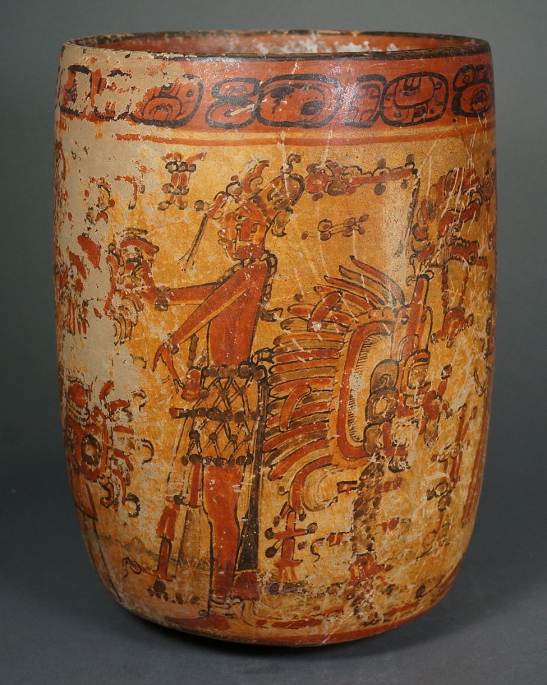 Guatemala | Mayan Tepeu 1 Style Mayan Painted Cylinder With Complex ...