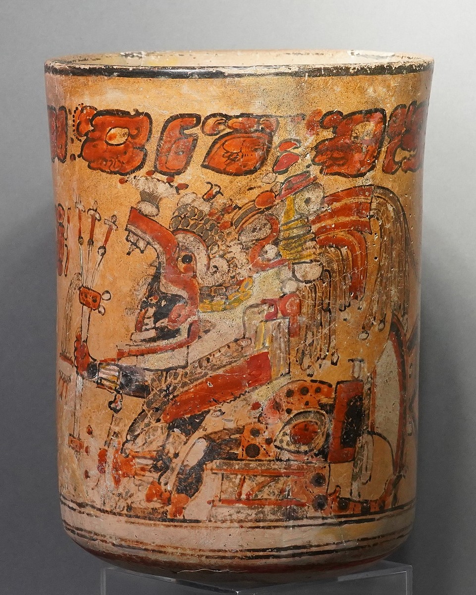 Guatemala | Mayan Tepeu 2 Polychrome Dish with "Fat Cacique" and Victim ...