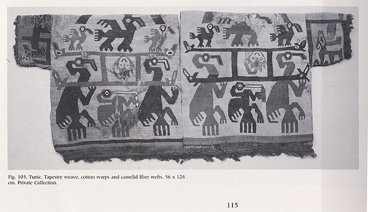 Peru | Colorful Chancay Gauze with Abstract Faces | | David Bernstein ...